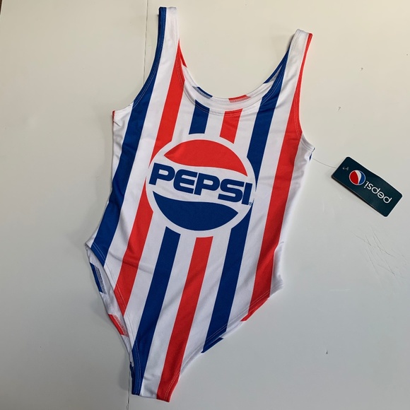 Pepsi | Swim | Pepsi Cola Soda Onepiece Swimsuit Bathing Suit M | Poshmark